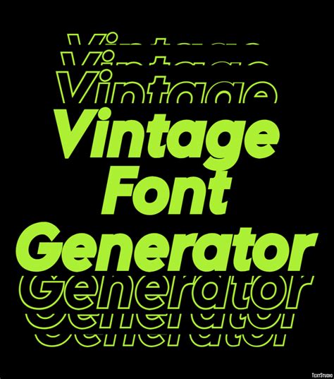 Vintage Font Generator Text Effect and Logo Design Font