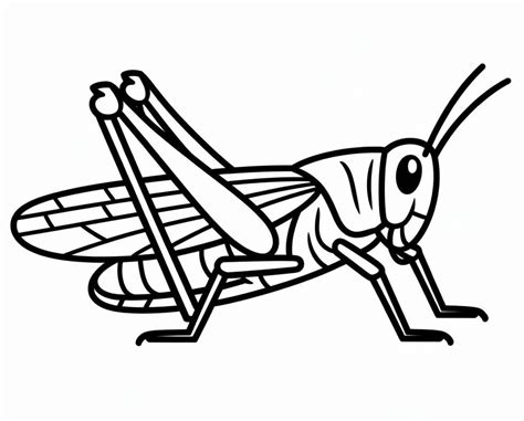Normal Grasshopper Coloring Page Download Print Or Color Online For Free