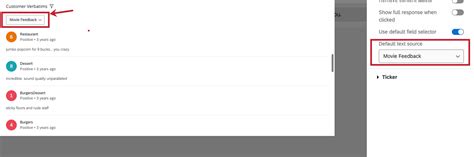 Response Ticker Widget Default Field Selector Not Working Xm Community