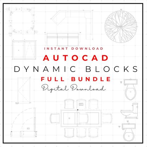 Autocad Dynamic Blocks Collection 01 Metric Units Dynamic Block