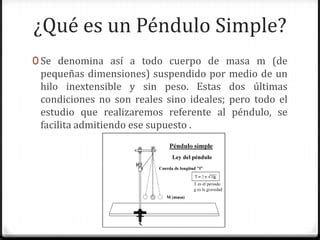 Péndulo Simple Pptx