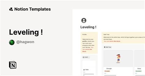 Leveling Template Notion Marketplace