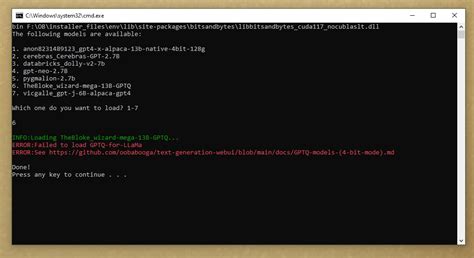 gptq for llama help · oobabooga text generation webui · discussion