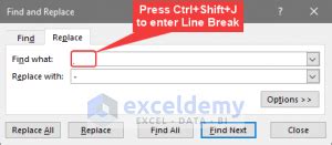 Find And Replace Line Breaks In Excel Examples ExcelDemy