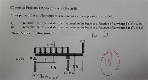 solved 25 points problem 4 show your work for credit a