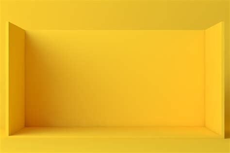 큐브 상자 또는 코너 룸 내부 단면 흰색 빈 기하학적 사각형 3d 빈 상자 템플릿 가정의 방에 대한 스톡 사진 및 기타 이미지 가정의 방 담 경계 노랑 Istock