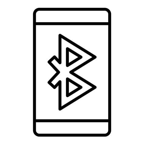 Bluetooth Line Icon Vector Art At Vecteezy