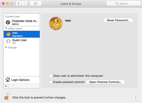 macos delete a standard user from mac os ask different