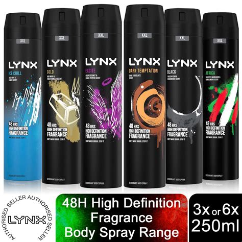 Lynx Xxl Body Spray 48 Hour High Definition Fragrance Deodorant 3x Or