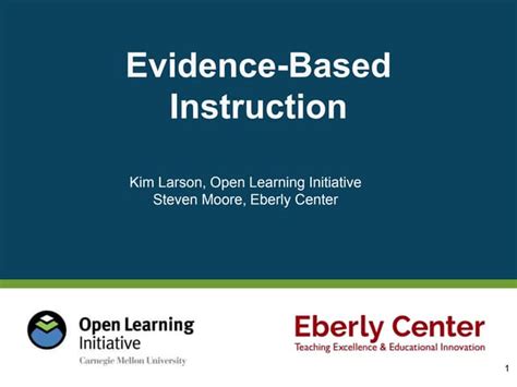Teaching Evidence Based Management In An Evidence Based Way Ppt