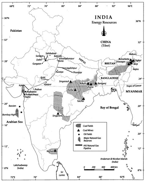 Class 10 Geography Map Work Chapter 5 Minerals And Energy Resources