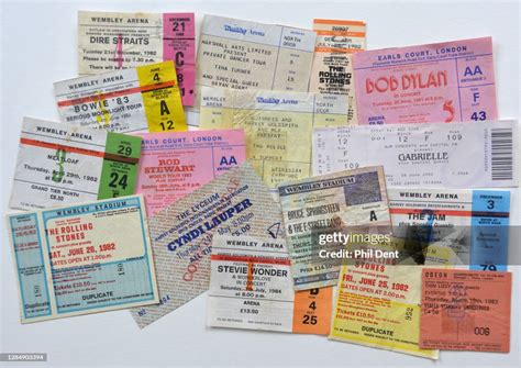Music Memorabilia A Selection Of Concert Tickets For Theatre Arena