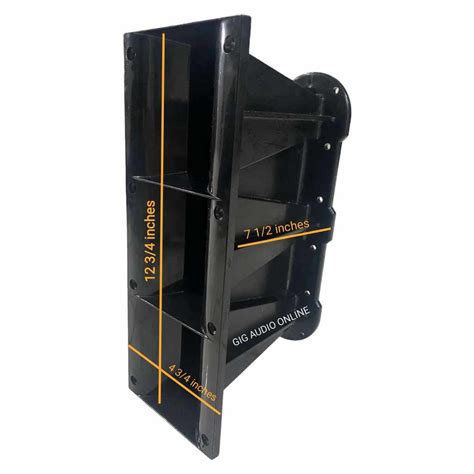 Professional Line Array Horn Waveguide 3 X 1 Inch Exit Throat For