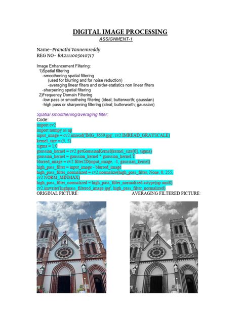 Image Enhancement Techniques In Python Pdf Computer Vision
