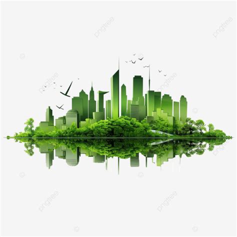 Smart City Green Environmental Background Smart City Background