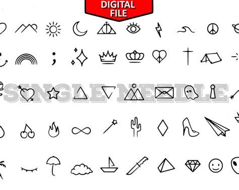 Video Game Tattoo Flash Sheet Stencil For Real Stick And Poke Tattoos