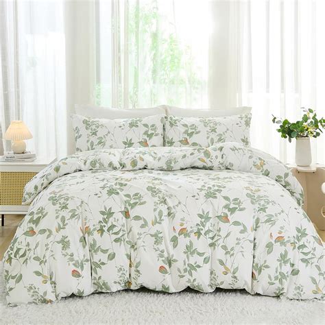 Cozaline Floral Comforter Set Queen Size 100 Cotton