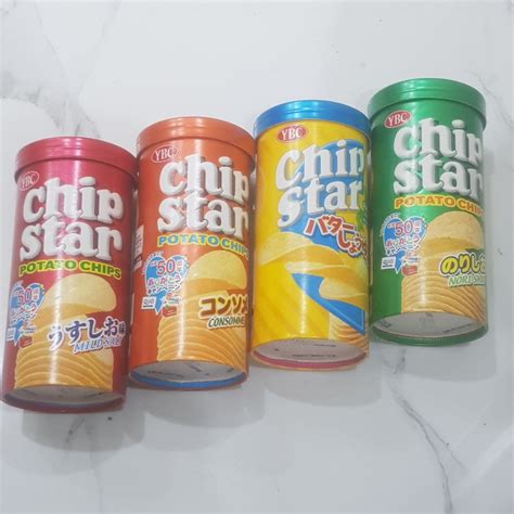 Mua Khoai Tây Chiên Ybc Chip Star Nhật Bản Lon 50g đủ Vị Snack Khoai