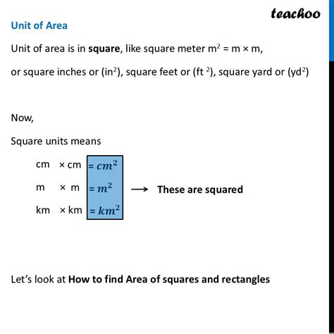 Maths Area Definition Formula And Examples Teachoo