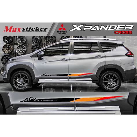 Jual Sticker Mobil Mitsubishi Xpander Cross Simple Sticker Aksesoris Xpander Cross Shopee