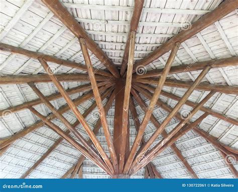 Wood Spider Web Roof Stock Image Image Of Wood Wooden 130722061