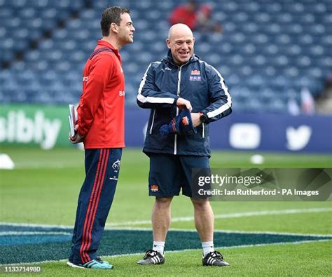 Munster Coach Johann Van Graan And Edinburgh Coach Richard Cockerill