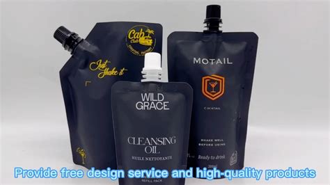 Custom Printed Biodegradable Refill 100ml Mini Stand Up Doypack Shampoo