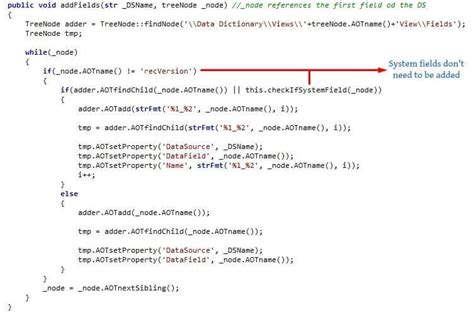 creating view out of an aot query object
