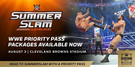 Wwe Shop Attend Summerslam With A Priority Pass Package Milled