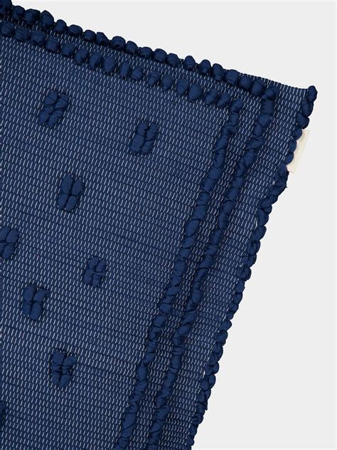 House Of Capricorn Handmade Sofia Dark Blue Cushion