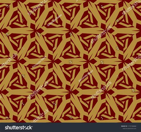 Modern Seamless Geometric Ornament Luxury Backgroundvector Stock Vector
