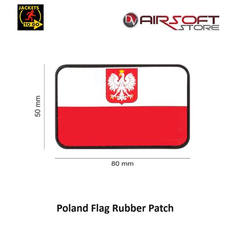 Poland Flag Rubber Patch Airsoft Store