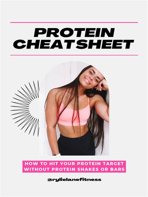 Protein Cheat Sheet Pdf Milk Ground Beef