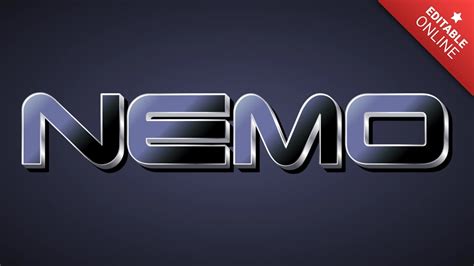 Nemo Terminator Text Effect Generator