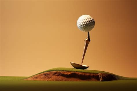 Premium Ai Image Golf Tee Premium Ai Image Golf Tee