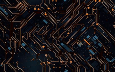Premium Ai Image Technological Circuitry Texture Background
