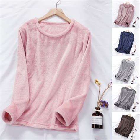 Antinious Pajama Tops For Women Flannel Long Sleeve Outer Wearable