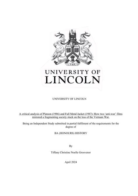 Pdf Microsoft Word University Of Lincoln Dissertation Docx