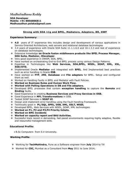 Soa Resume Docx