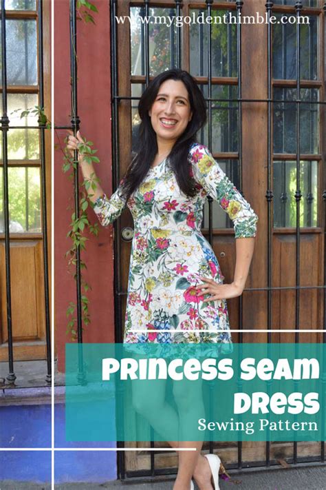 Beautiful Princess Seam Dress Pattern Instant Download