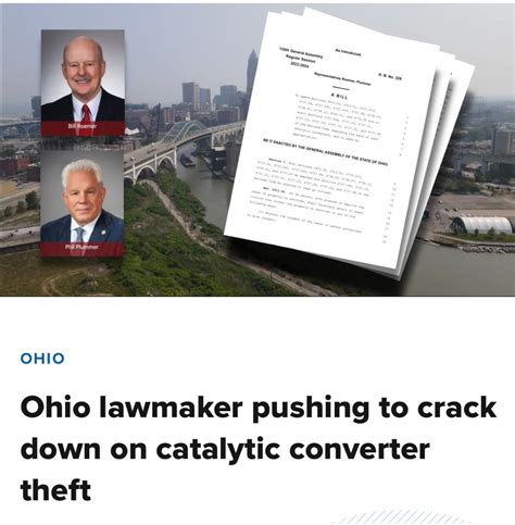 Thanks To Candice Hare Of Wkyc For The Great Story On My Bill To Reduce Catalytic Converter
