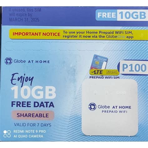 Globe At Home Prepaid Wifi Sim Shopee Philippines