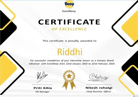 Riddhi On Linkedin Campusbrandinfluencer Internship Beepbyeventbeep
