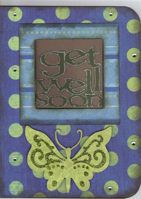 Paper Crafts With The Pink Armadillo Get Well Soon Card