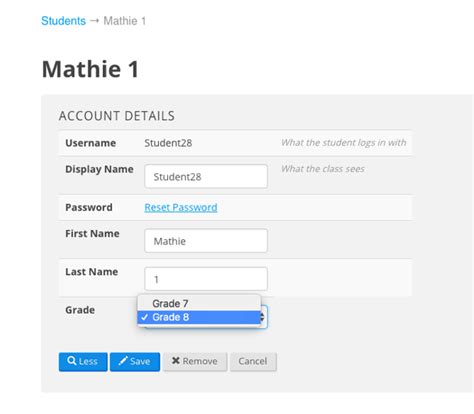 creating a split grade class knowledgehook