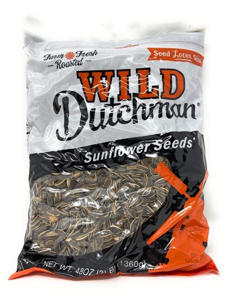 Wild Dutchman Sunflower Seeds Non Gmo Low Salt Keto Friendly