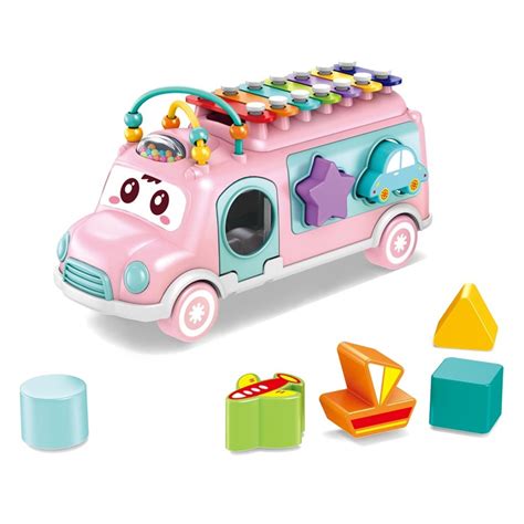 Сортер Iggy Ziggy Music Bus 3 в 1 рожевий 38588946709632 купити в
