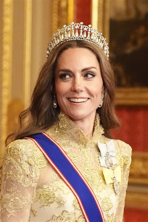 Catherine Princess Of Wales At The State Banquet At Windsor Castle