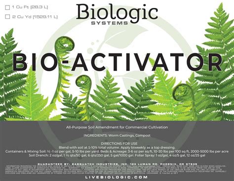 Bio Activator Biologic Systems