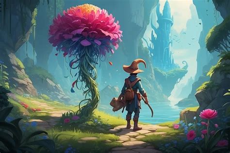 Premium Photo Quest For The Legendary Cockscomb Flower Illustration